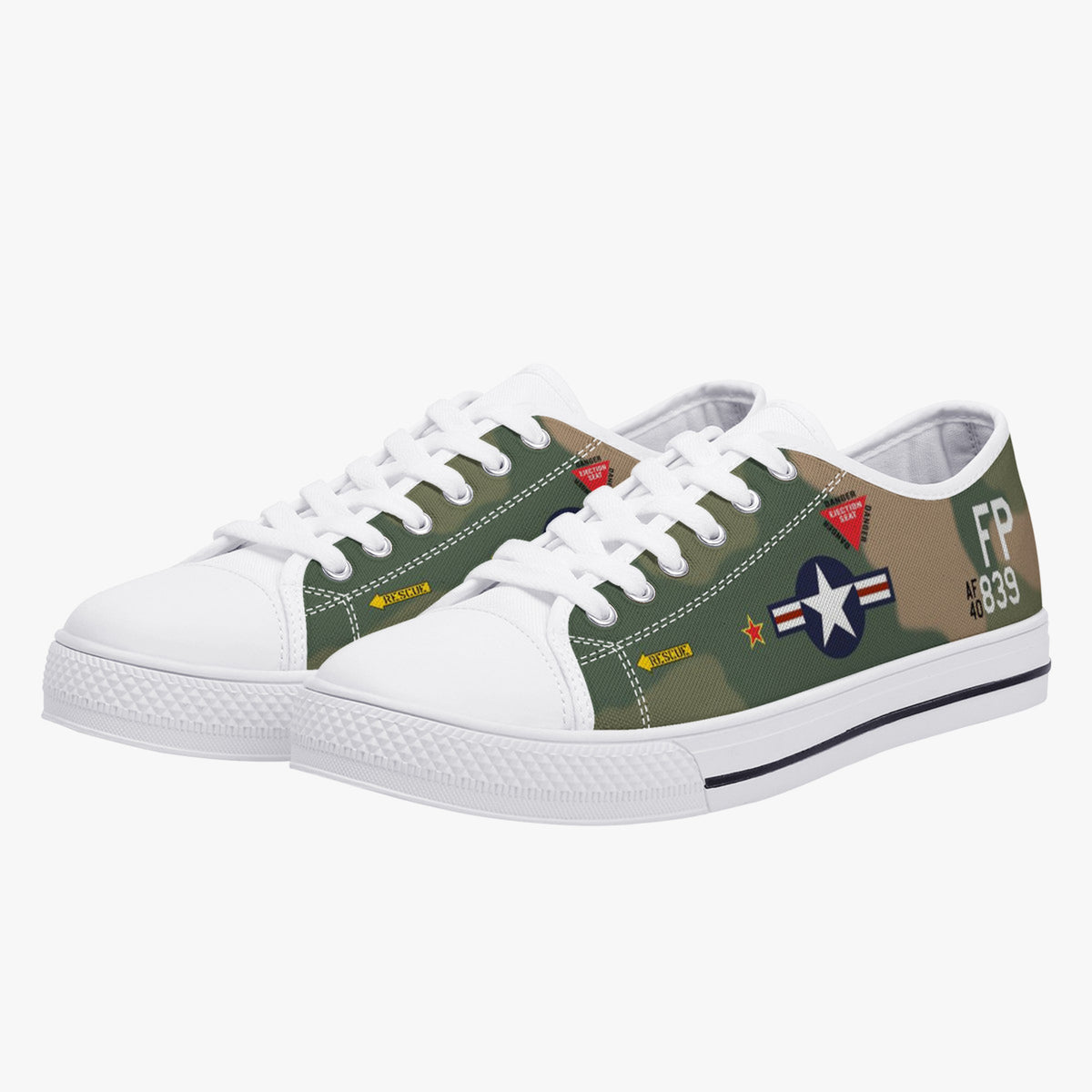 F-4 Phantom "Pardo's Push" Low Top Canvas Shoes