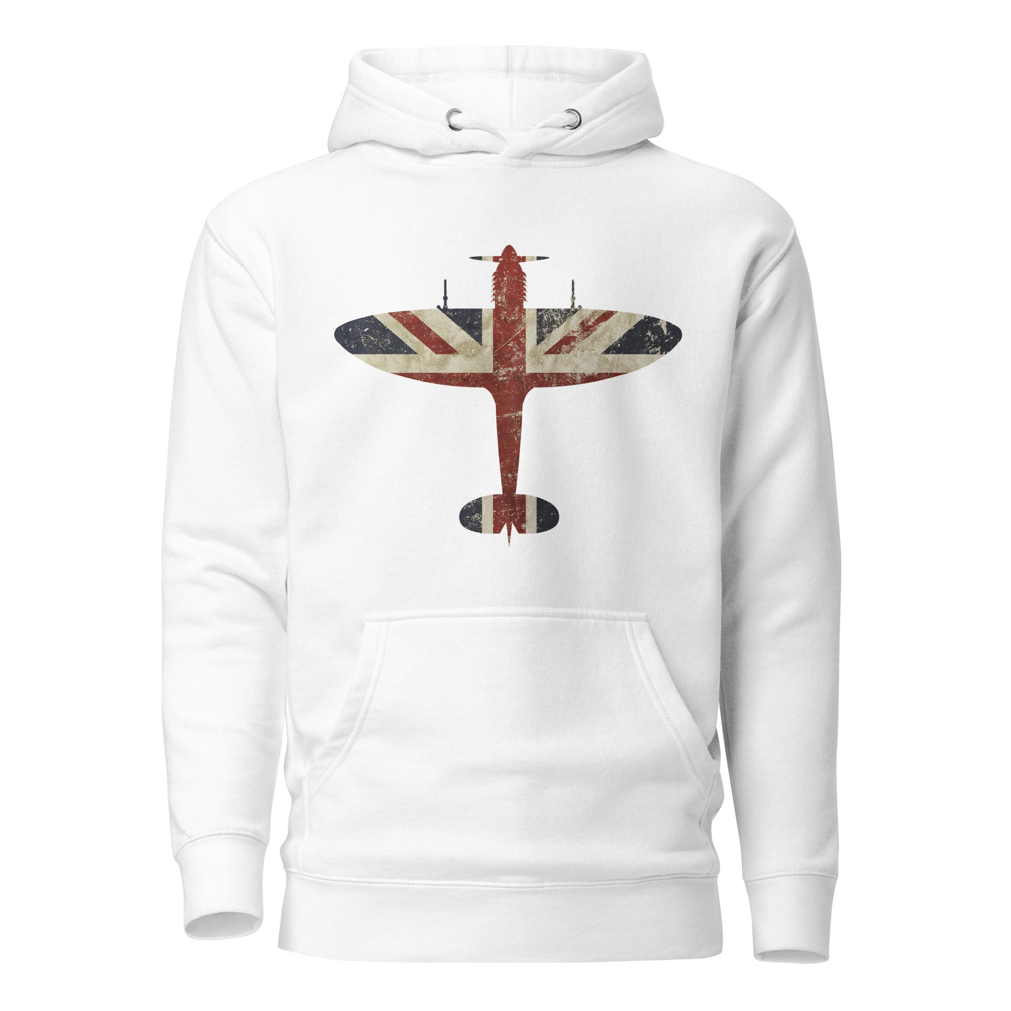 Spitfire Union Jack Unisex Pullover Hoodie (No Text) | I Love a Hangar