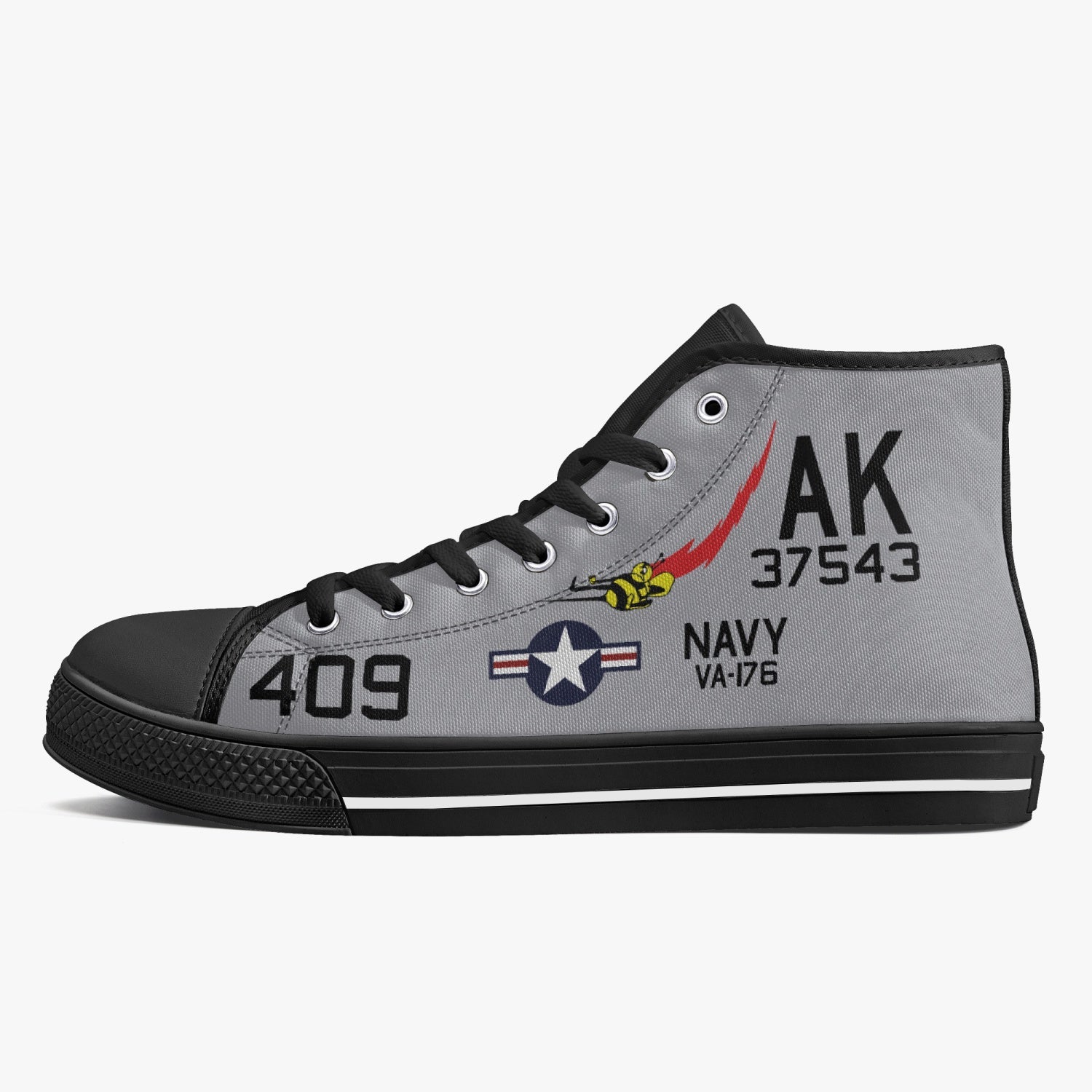VA-176 "Thunderbolts" High Top Canvas Shoes