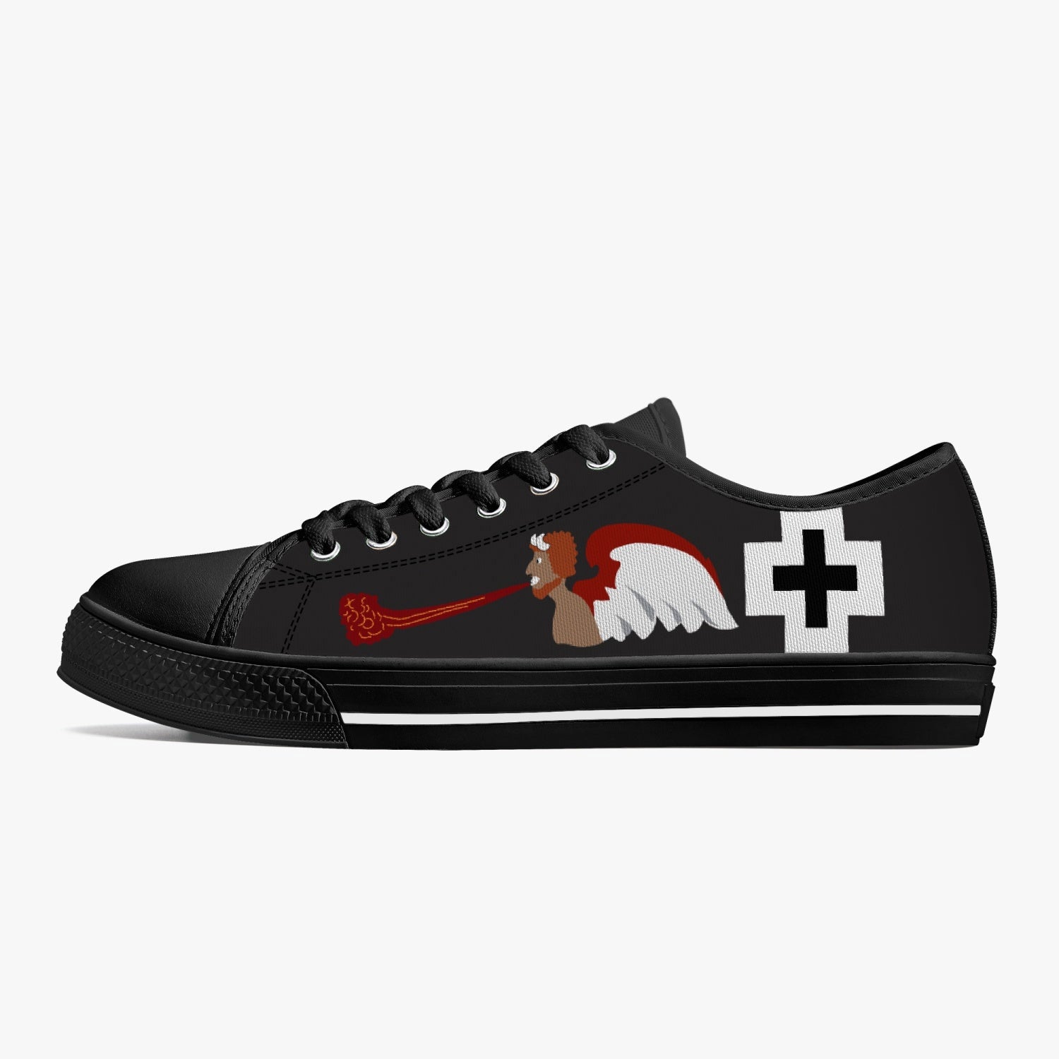 Fokker Dr.1 of Ltn. Josef Jacobs Low Top Canvas Shoes