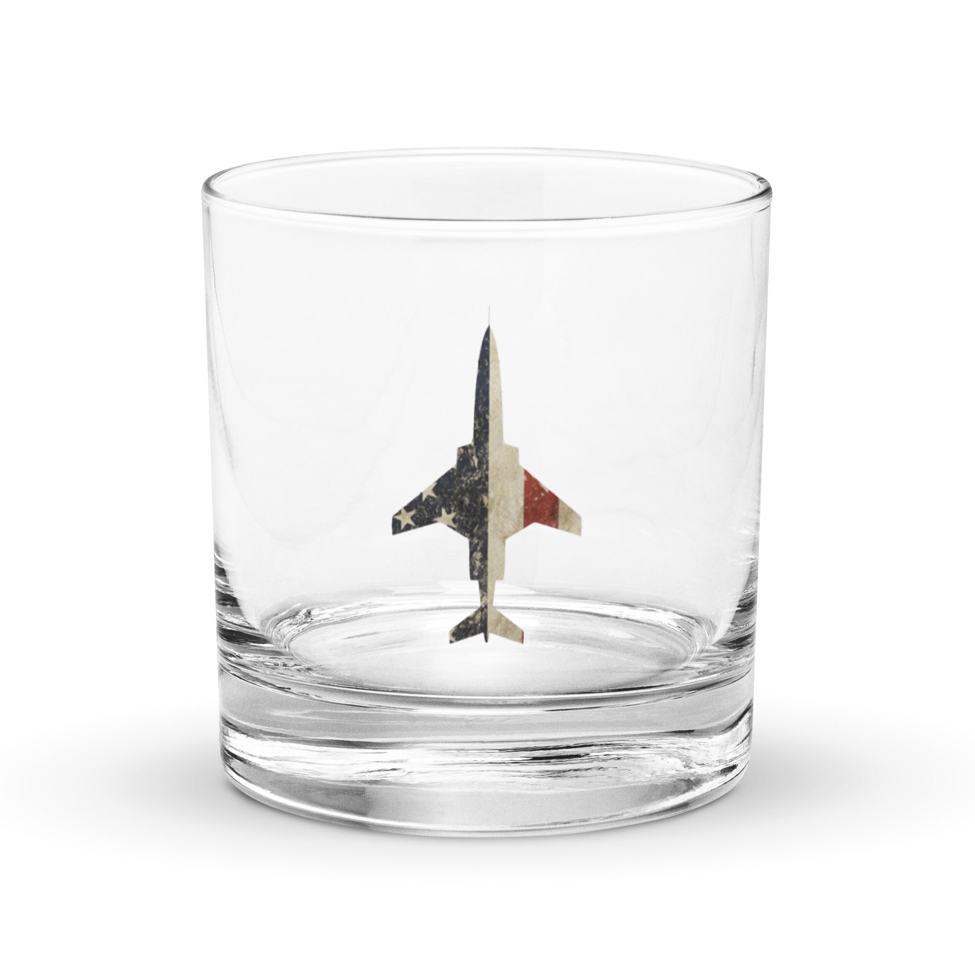 F-101 Voodoo Stars & Stripes Rocks Glass