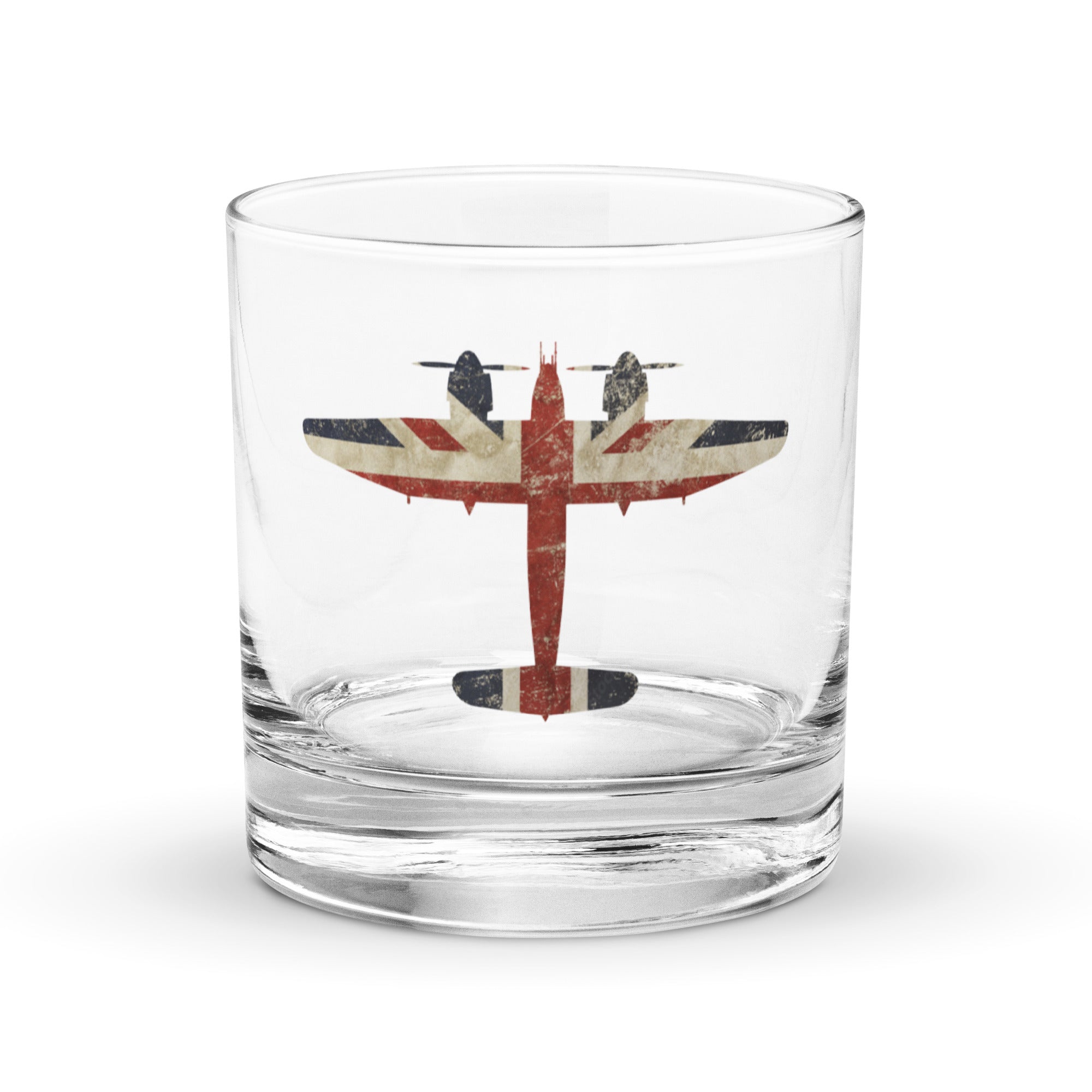 Westland Whirlwind Union Jack Rocks Glass