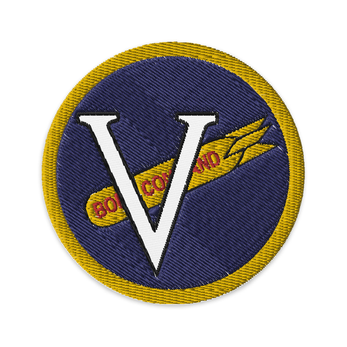 "V" Bomb Command Embroidered Patch